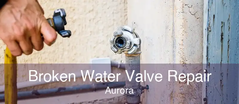 Broken Water Valve Repair Aurora - Rusted Water Valve Replacement