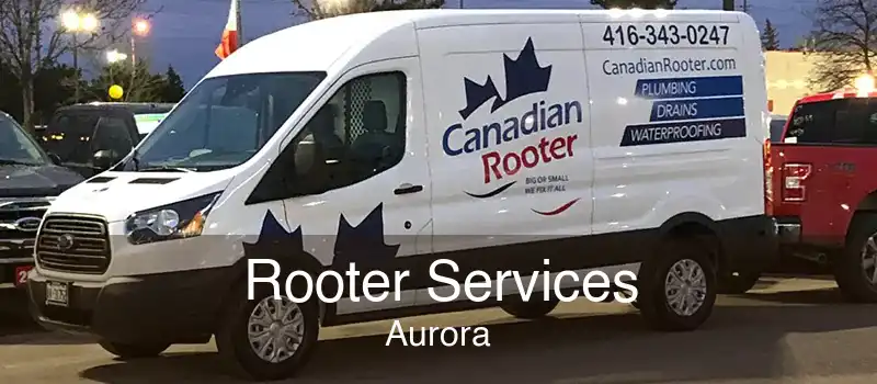Rooter Services Aurora - Rooter Drain Clearing Services